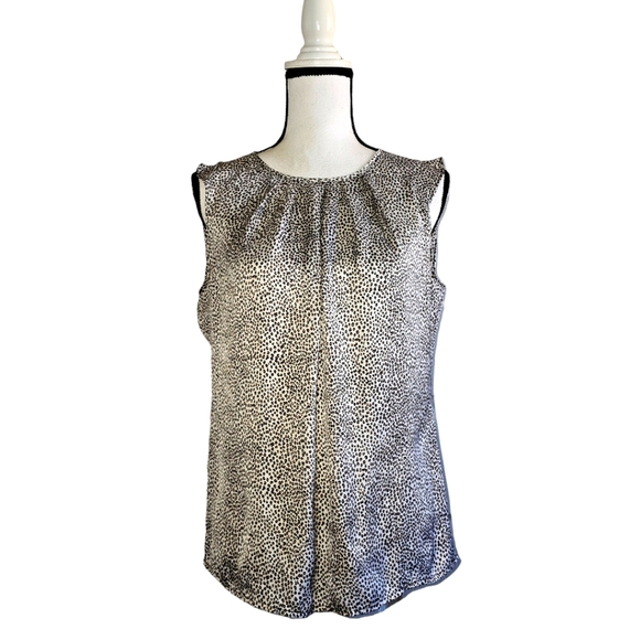 Violet & Claire | Tops | Violet Claire Cheetah Sleeveless Blouse | Poshmark